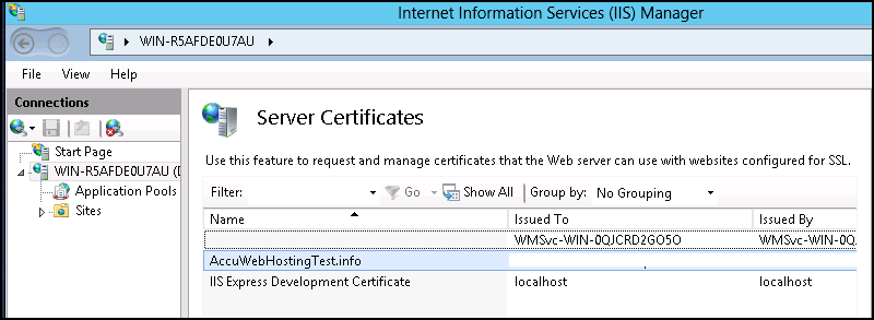 How to import SSL certificate in Windows server - Diadem Technologies : Support Knowledgebase